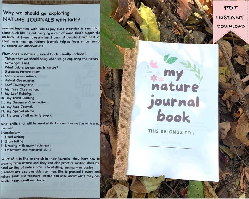 20 Pages of My Nature Journal Book, Nature Book, Nature Journal ...