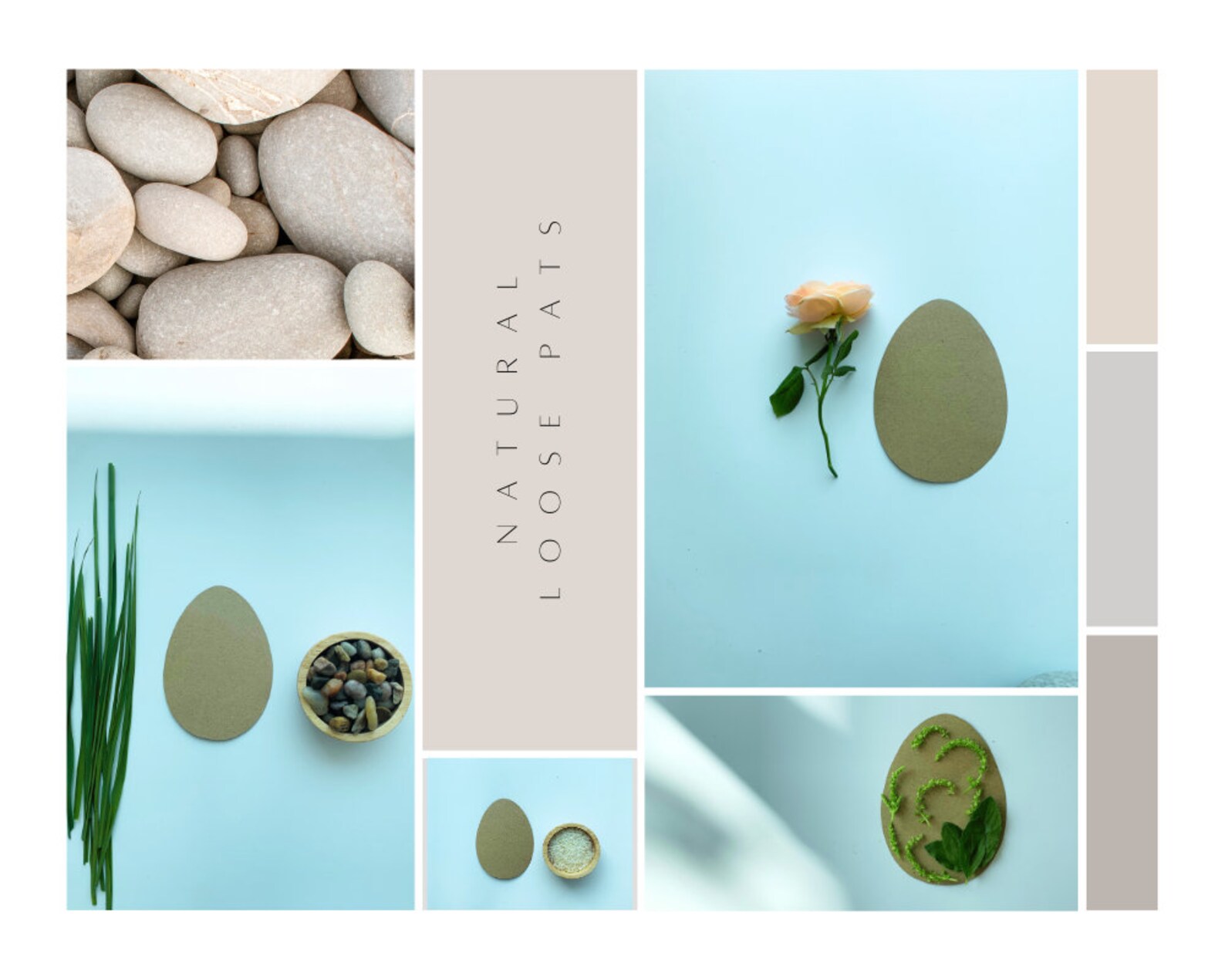 Nature Easter Eggs Loose Parts Matching Game 20 Differents Real Picture ...