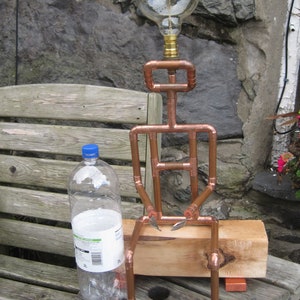Lamp Copper Pipe Robot Figure - Etsy