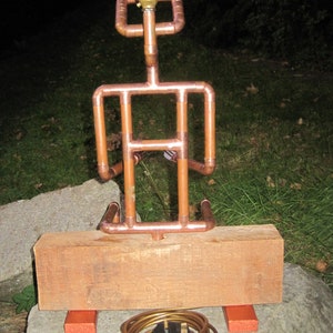 Lamp Copper Pipe Robot Figure - Etsy