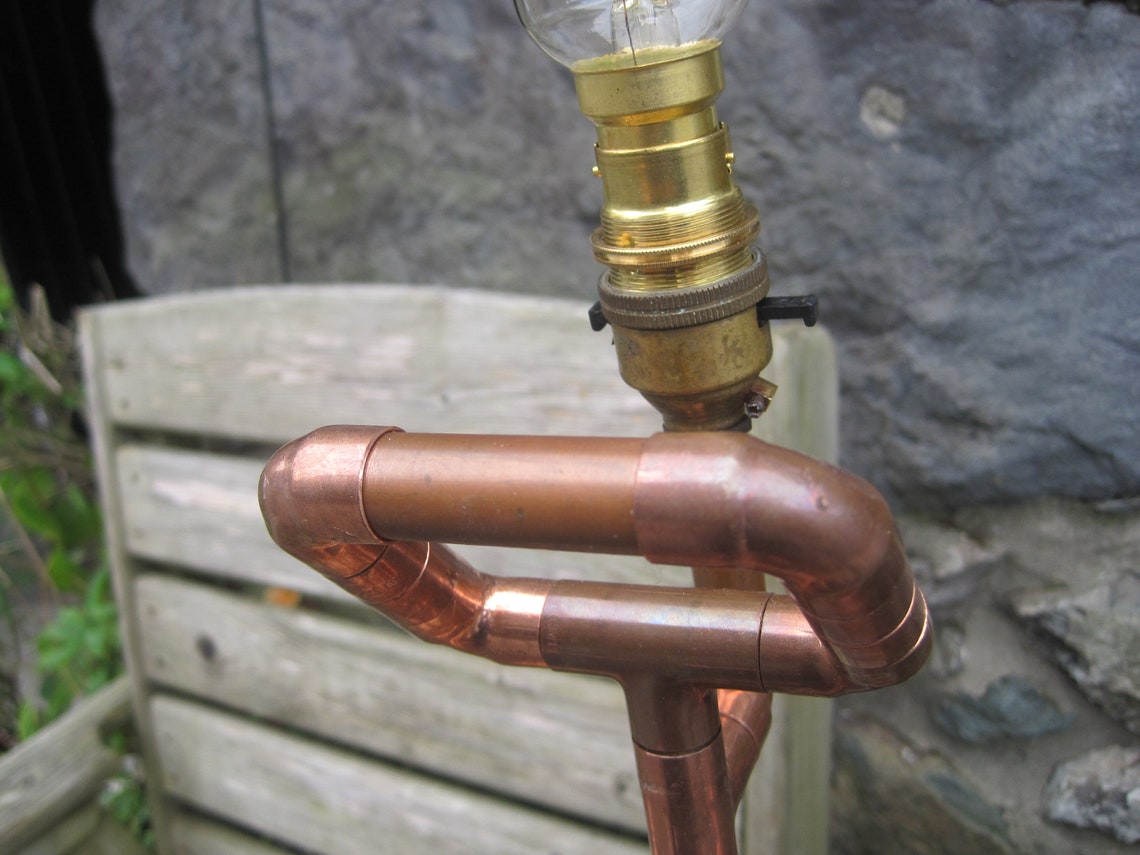 Lamp Copper Pipe Robot Figure - Etsy