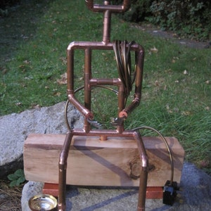 Lamp Copper Pipe Robot Figure - Etsy