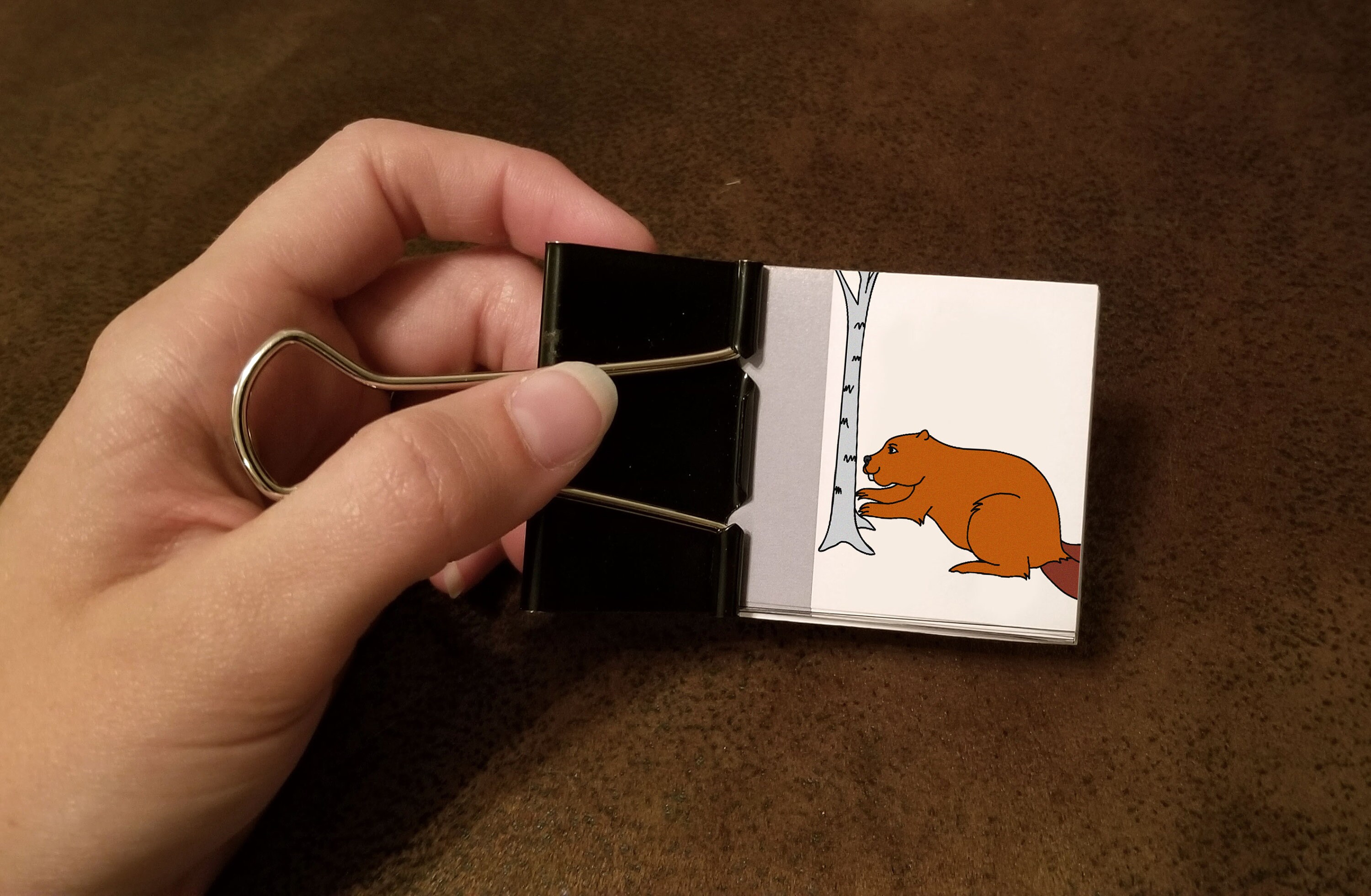 Beaver Printable Flipbook animated by Rigmarole - Etsy