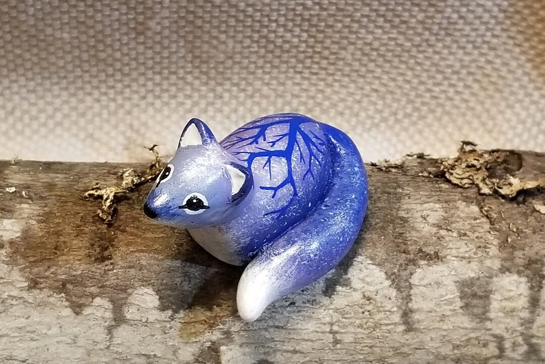 Winter Fox - Resin Cast Figurine (2 In.) - Etsy