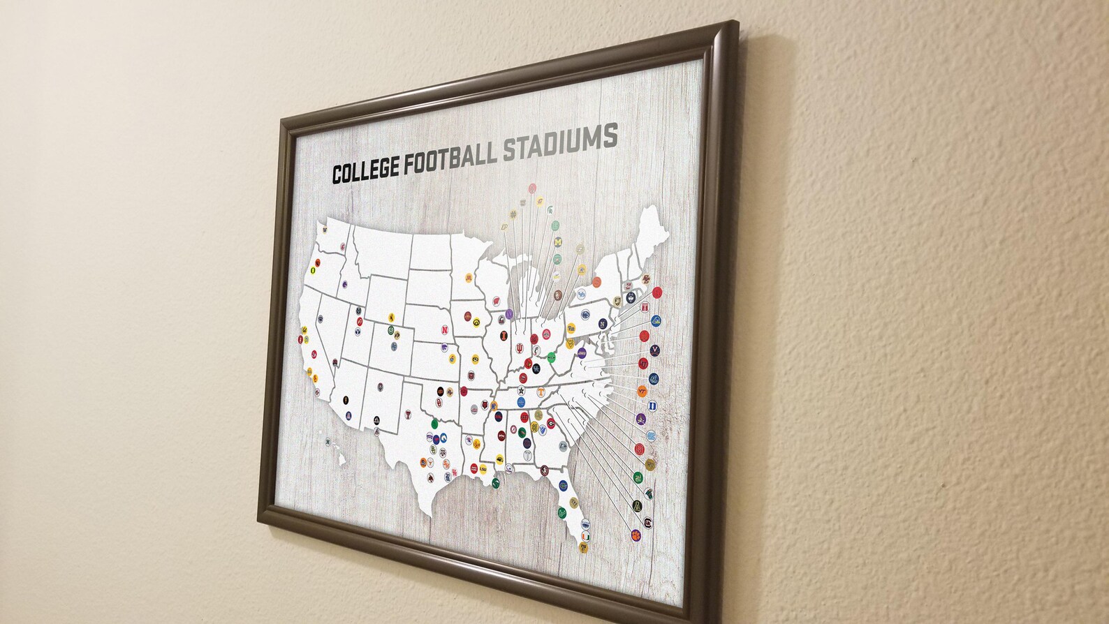Printable College Football Stadium Map - Digital Download - Etsy Canada