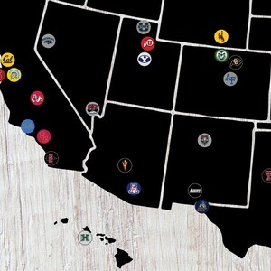 Printable College Football Stadium Map Digital Download - Etsy Canada