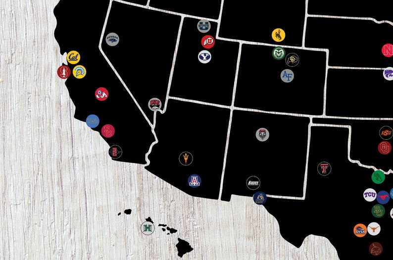 Printable College Football Stadium Map Digital Download - Etsy Canada