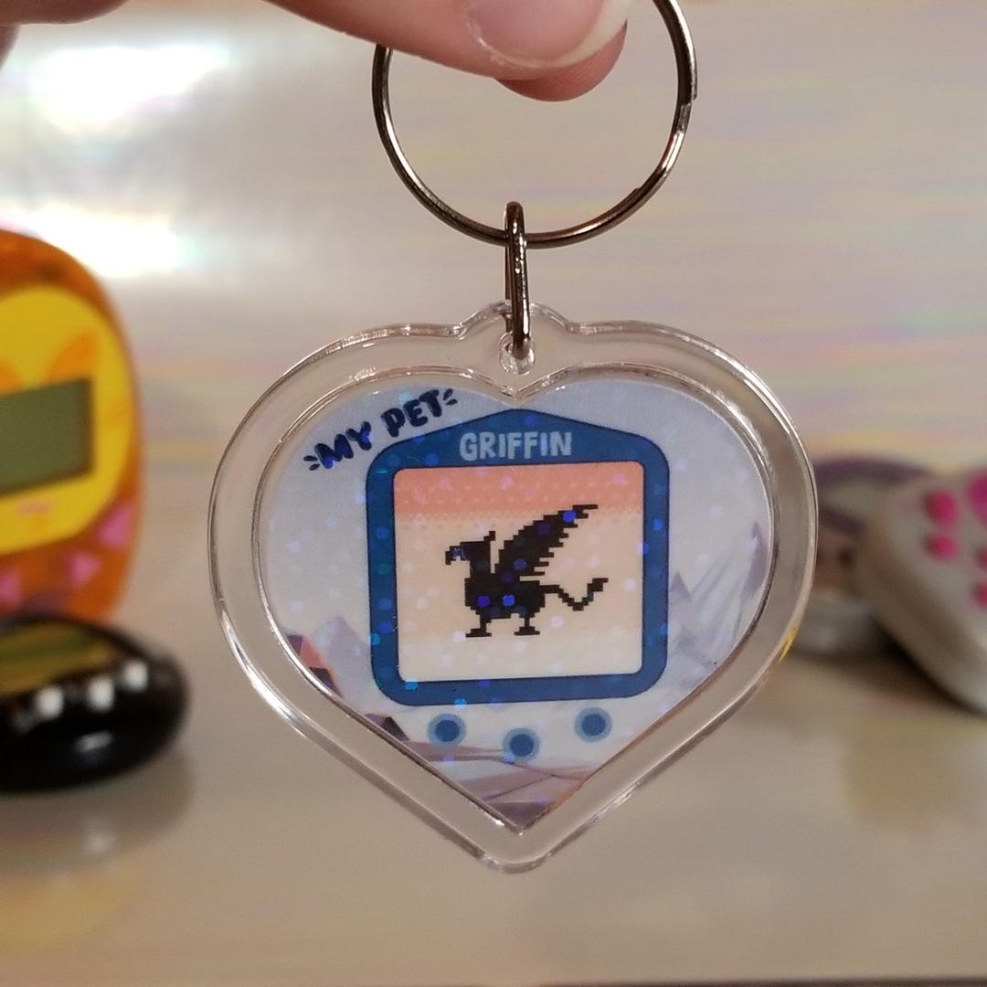 My Pet Griffin - Virtual Pet Inspired Acrylic Keychain Charm - Etsy