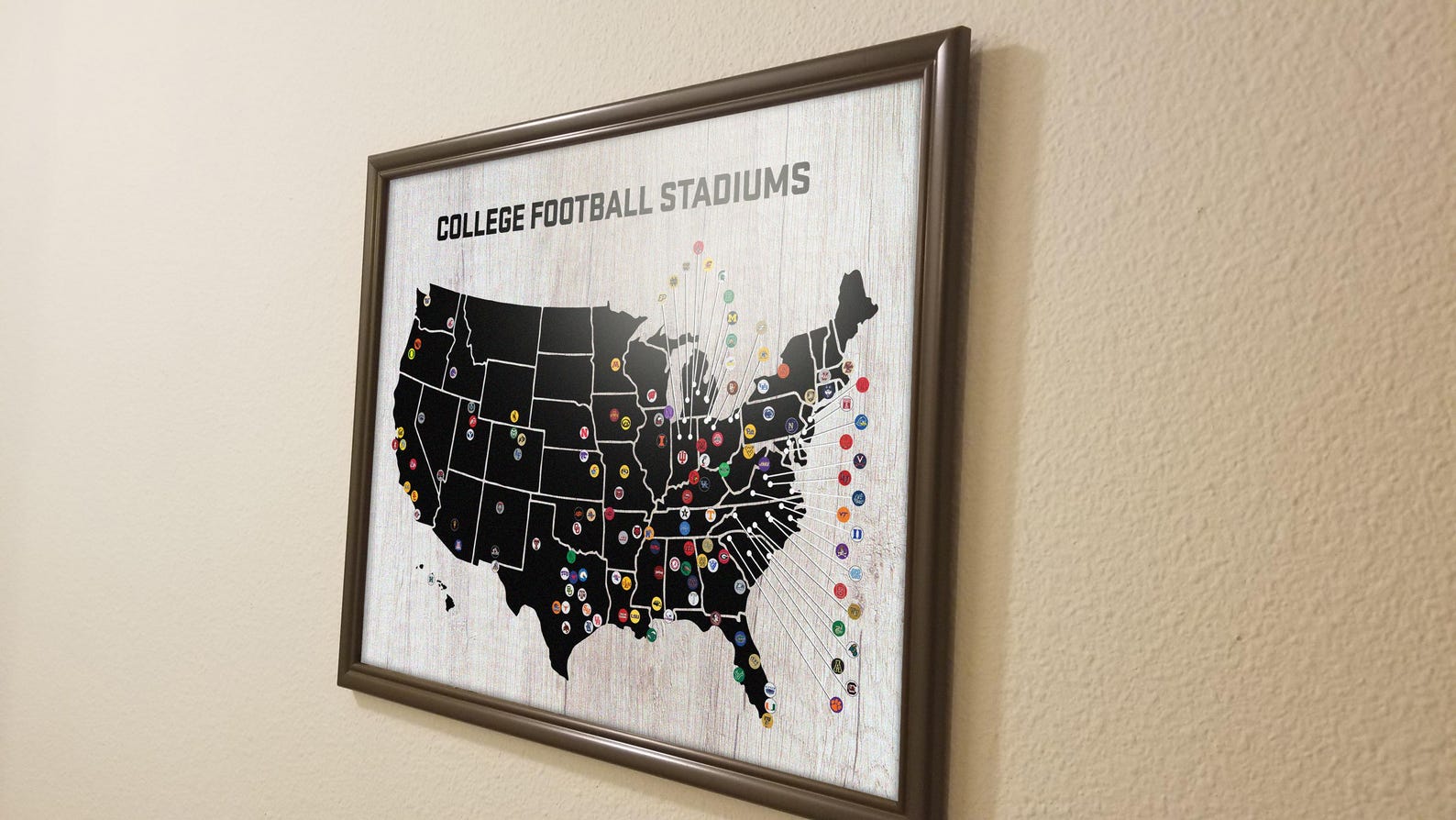 Printable College Football Stadium Map - Digital Download - Etsy Canada