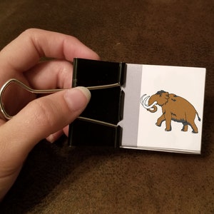 Mammoth - Printable Flipbook (animated by Rigmarole) - Etsy