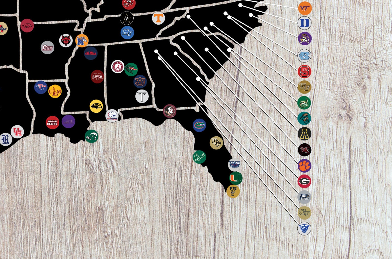 Printable College Football Stadium Map Digital Download - Etsy Canada