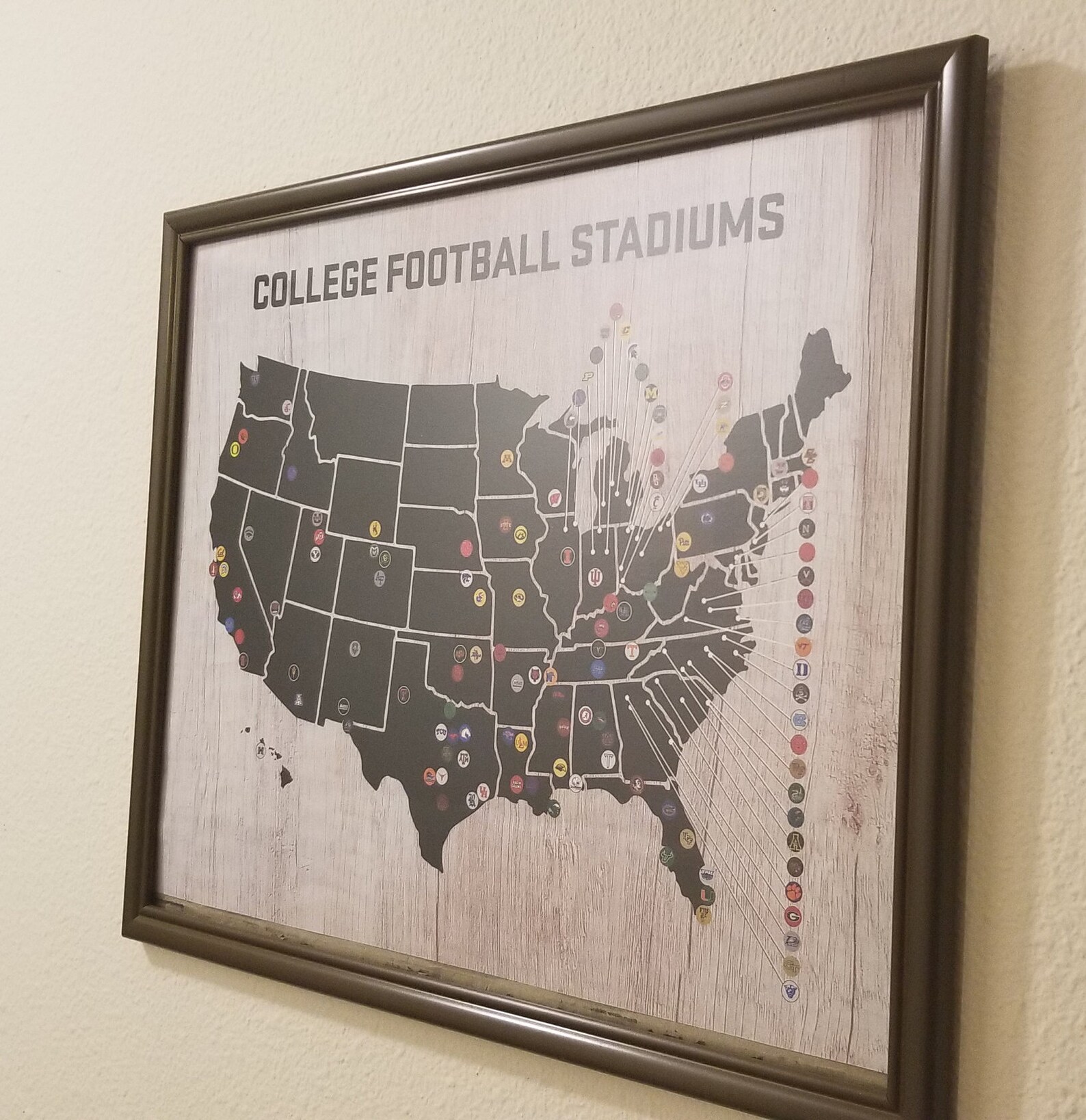 Printable College Football Stadium Map Digital Download - Etsy Canada