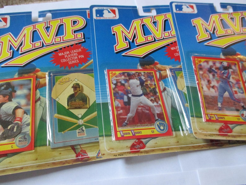 Lot of 5 1990 MVP Major League Players Collector Pin Series New ...