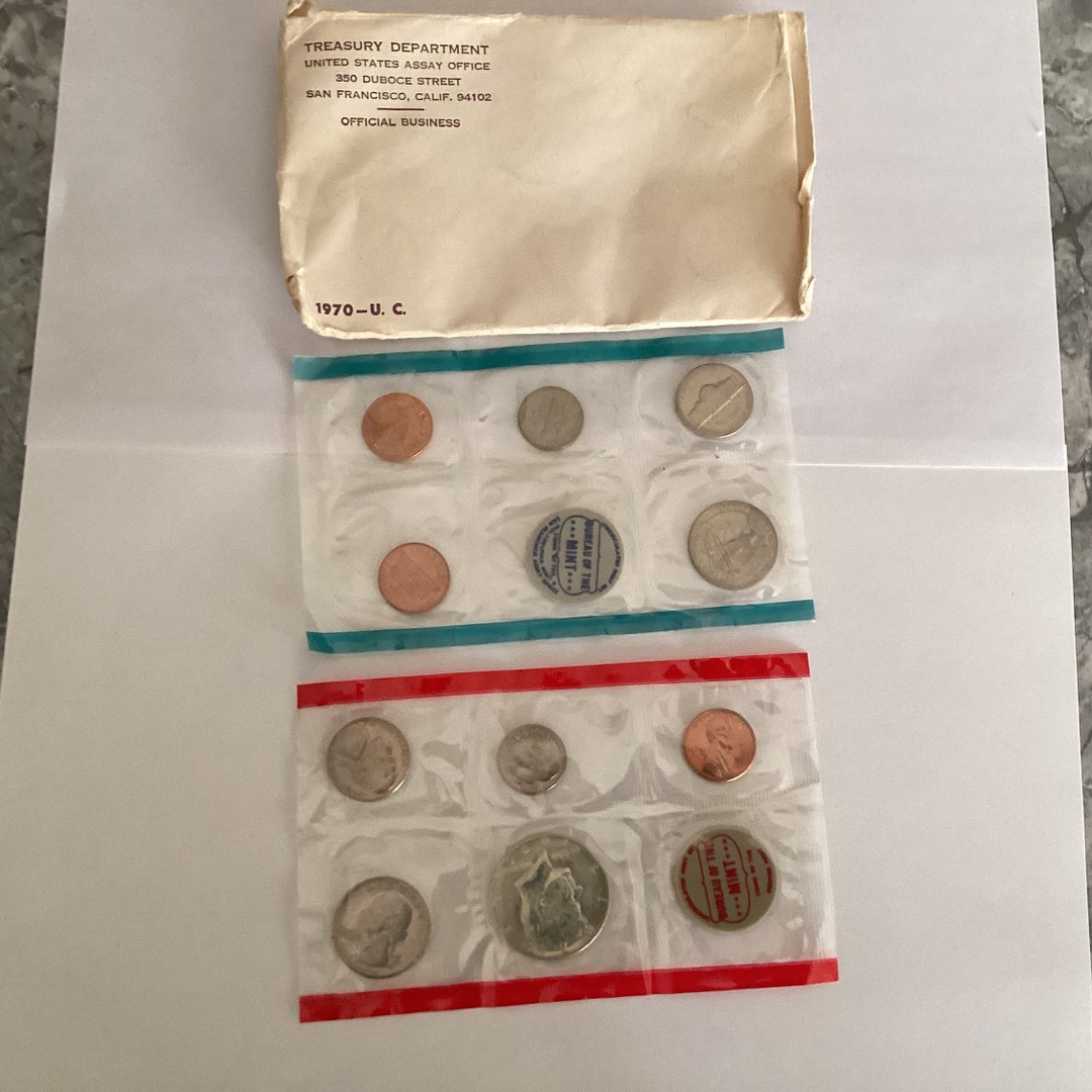 1970 U.S. Mint Set Uncirculated Original Government Packaging, 1970 ...