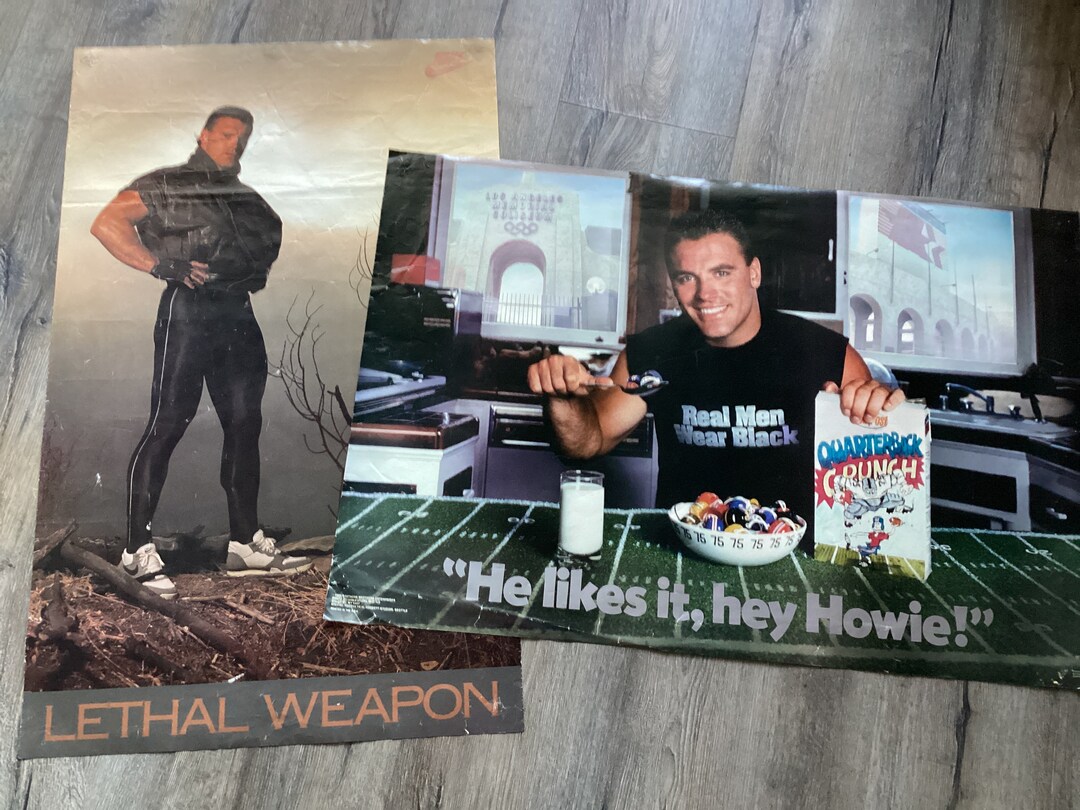 RARE Vintage Authentic Howie Long Posters, Choice or Buy Both & SAVE ...