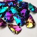 Aura Obsidian Arrowhead, Titanium Coated Crystal Arrow, Healing Jewelry ...
