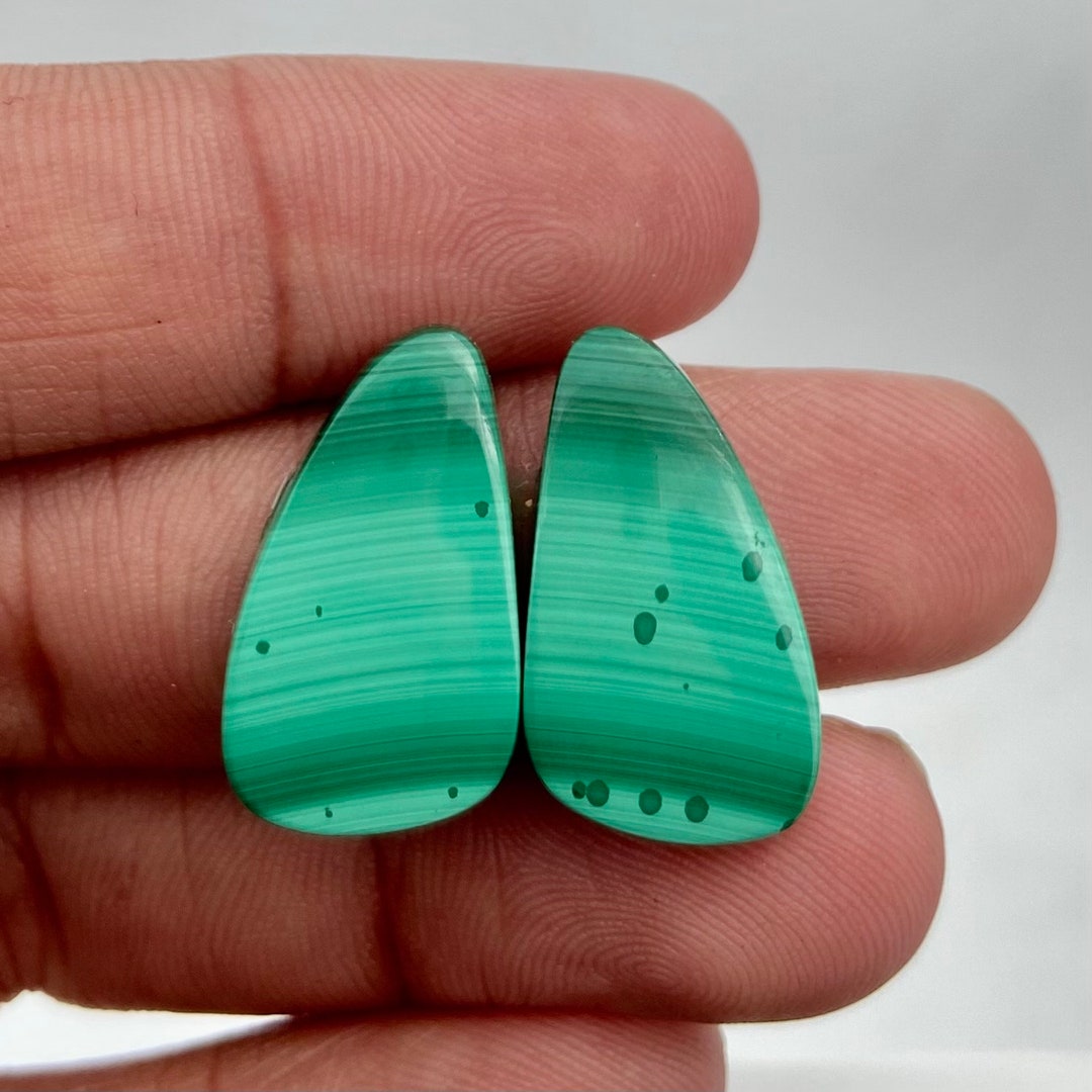 Malachit Butter Fliegen Paar Cabochon Malachit Cabochon Paar Cabochons ...