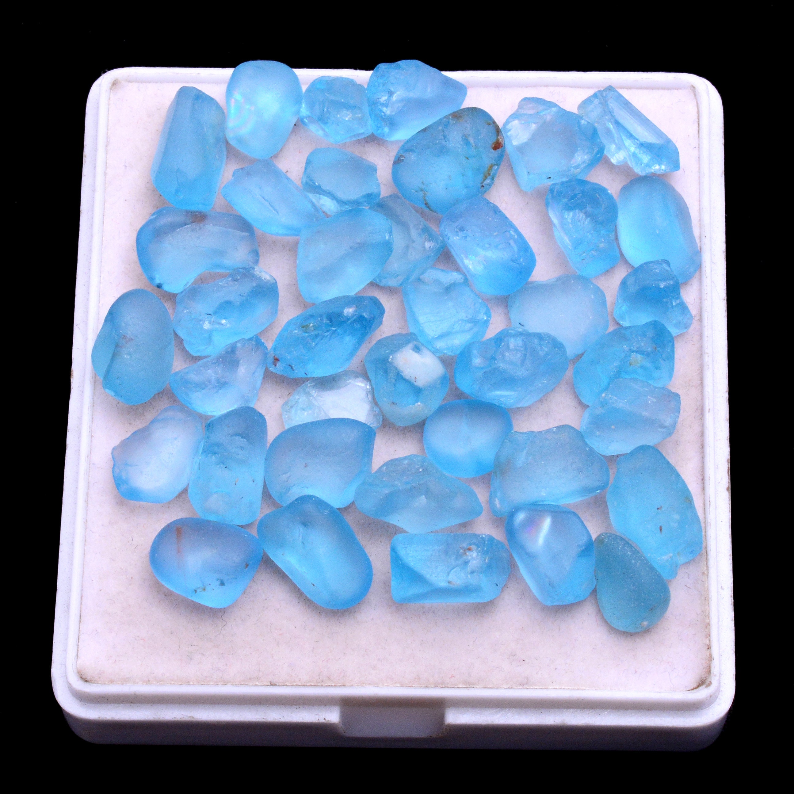 5 AAA Sky Blue Topaz Raw Gemstones – Rough Jewelry Stones (8-12mm) - Etsy