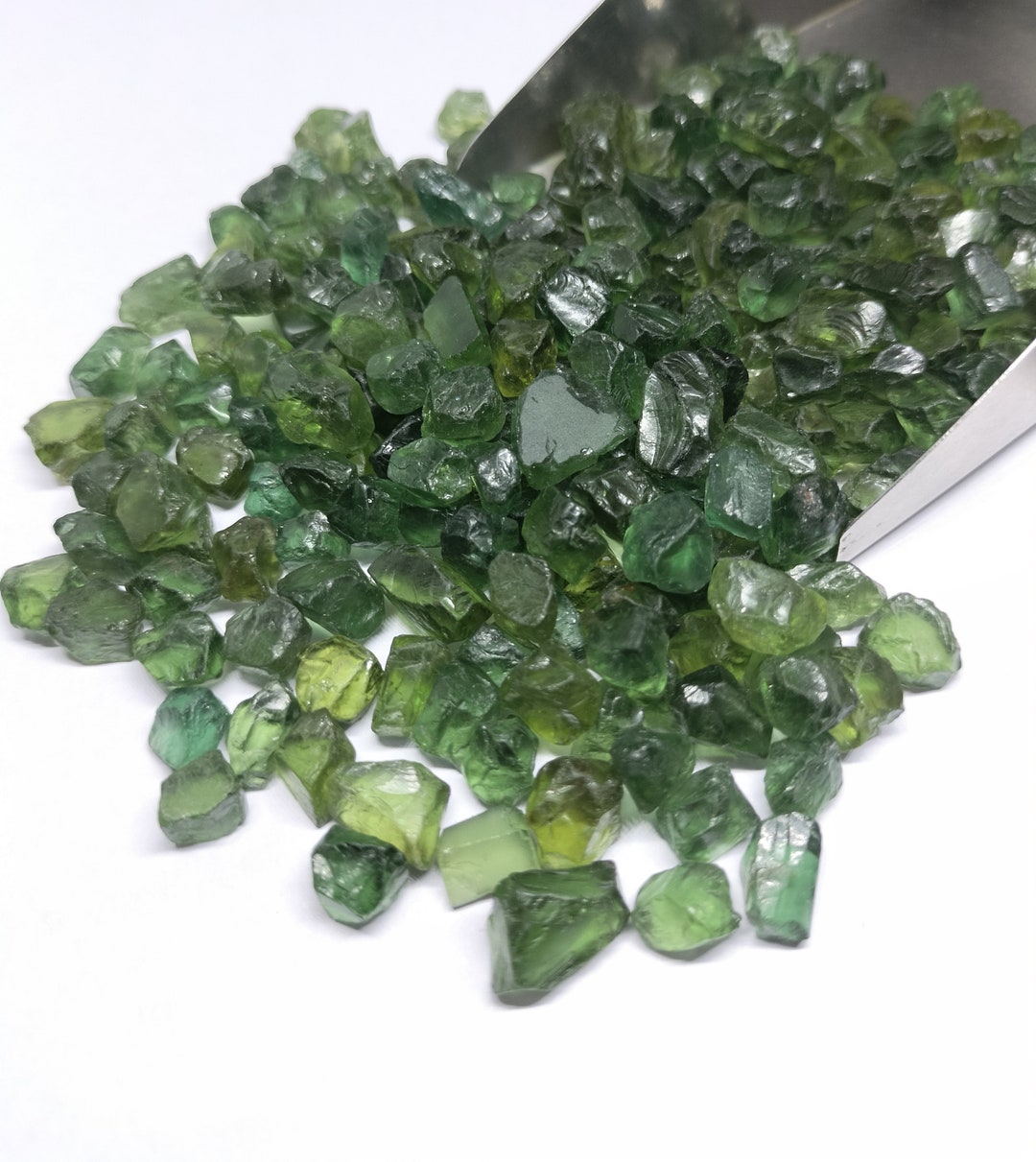 25 Raw Green Apatite Gemstones, Unpolished Crystal Lot (8-12mm) - Etsy ...