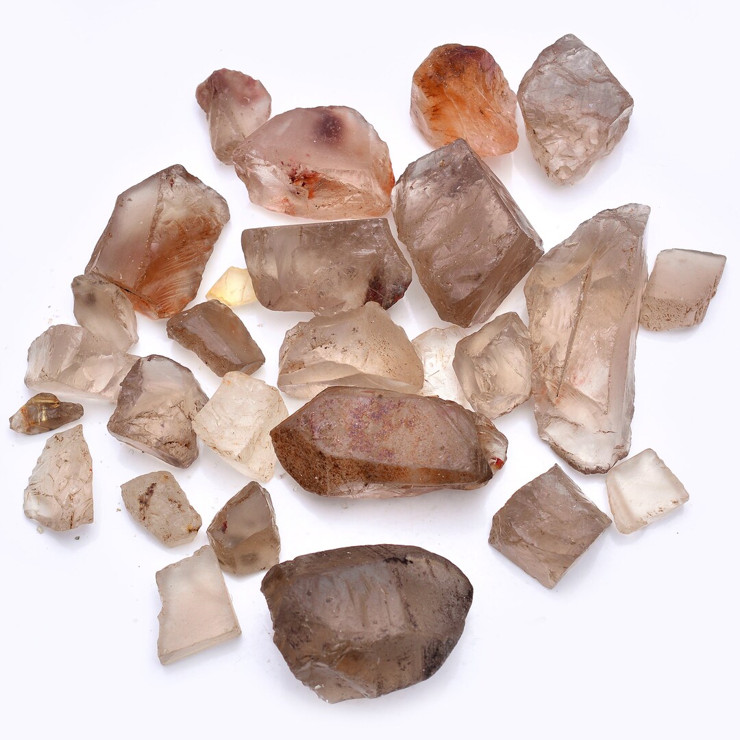 5 Piece Natural Rutile Quartz Raw,size 20-30 MM Raw Rough,natural Brown ...