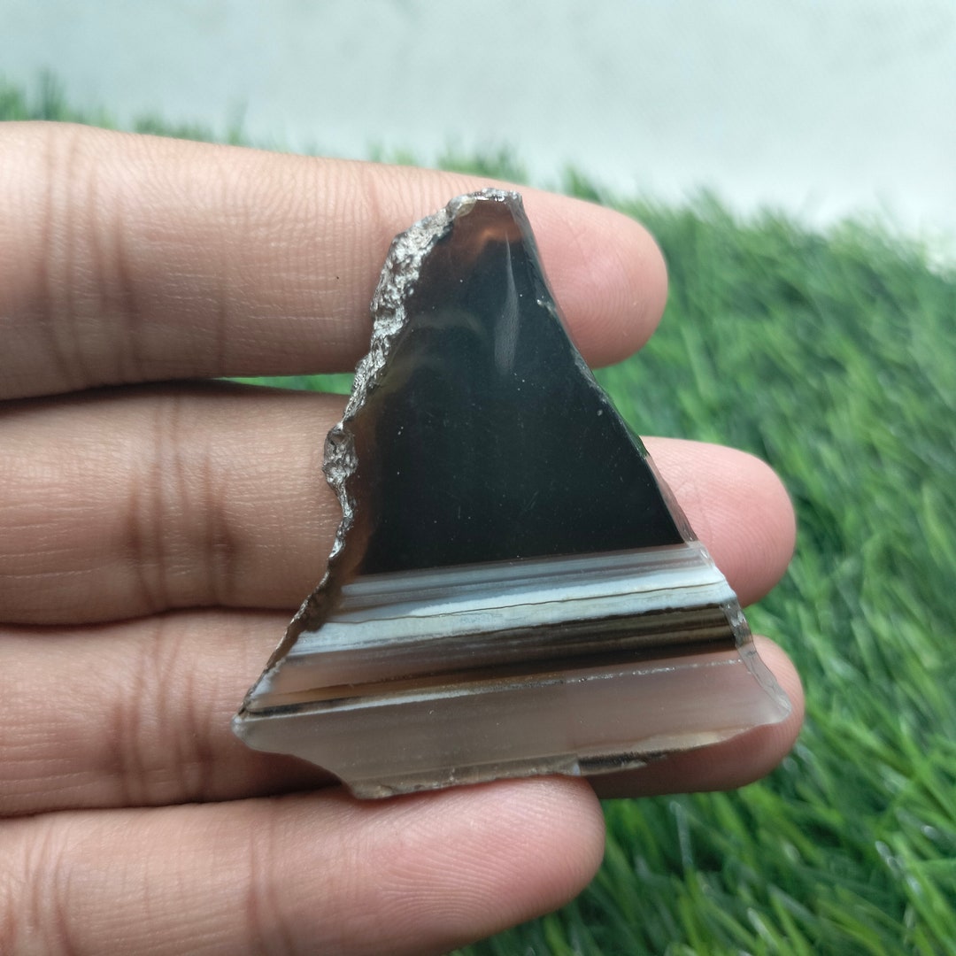 Black Banded Onyx Rough Gemstone,black Banded Onyx Specimens,black ...