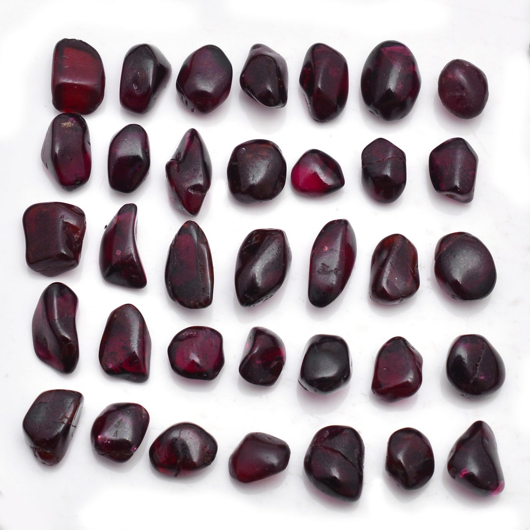 Red Garnet Tumble, High Grade Tiny Red Pink Garnet Tumble, Garnet ...