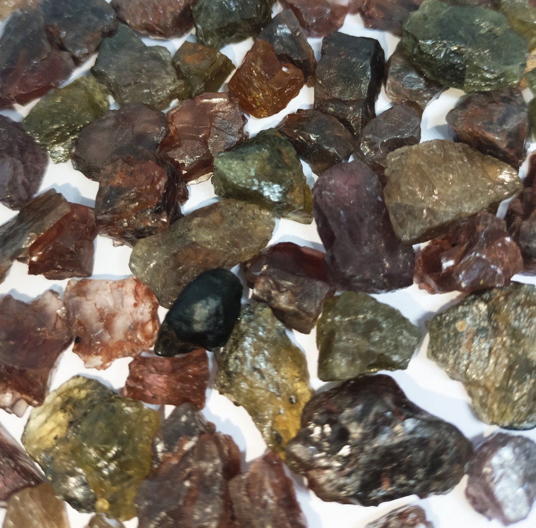 5 Pcs Garnet Color Change AAA Pyrope Spessartite Garnet Rough ...