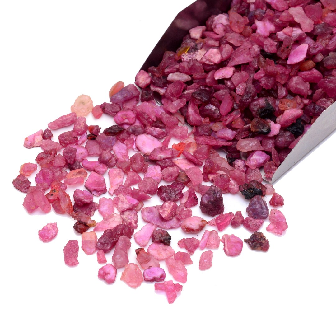 Red Ruby Crystal Chips | Ruby Mini Stones | 5-10mm Ruby Crystals | Gf ...