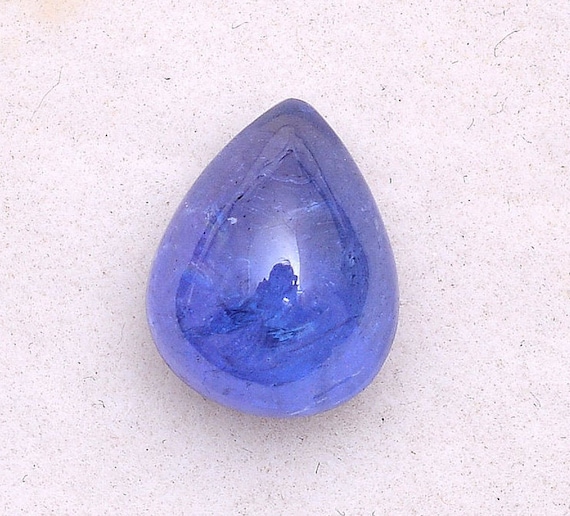 5.60 Cts Natural Tanzanite Pear Shape Cabochon Loose Gemstone | Etsy