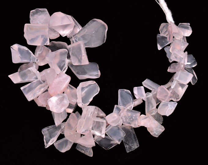 Rose Quartz Uncut Chips, Rose Quartz Beads Grade AAA+ Rose Quartz Chips ...