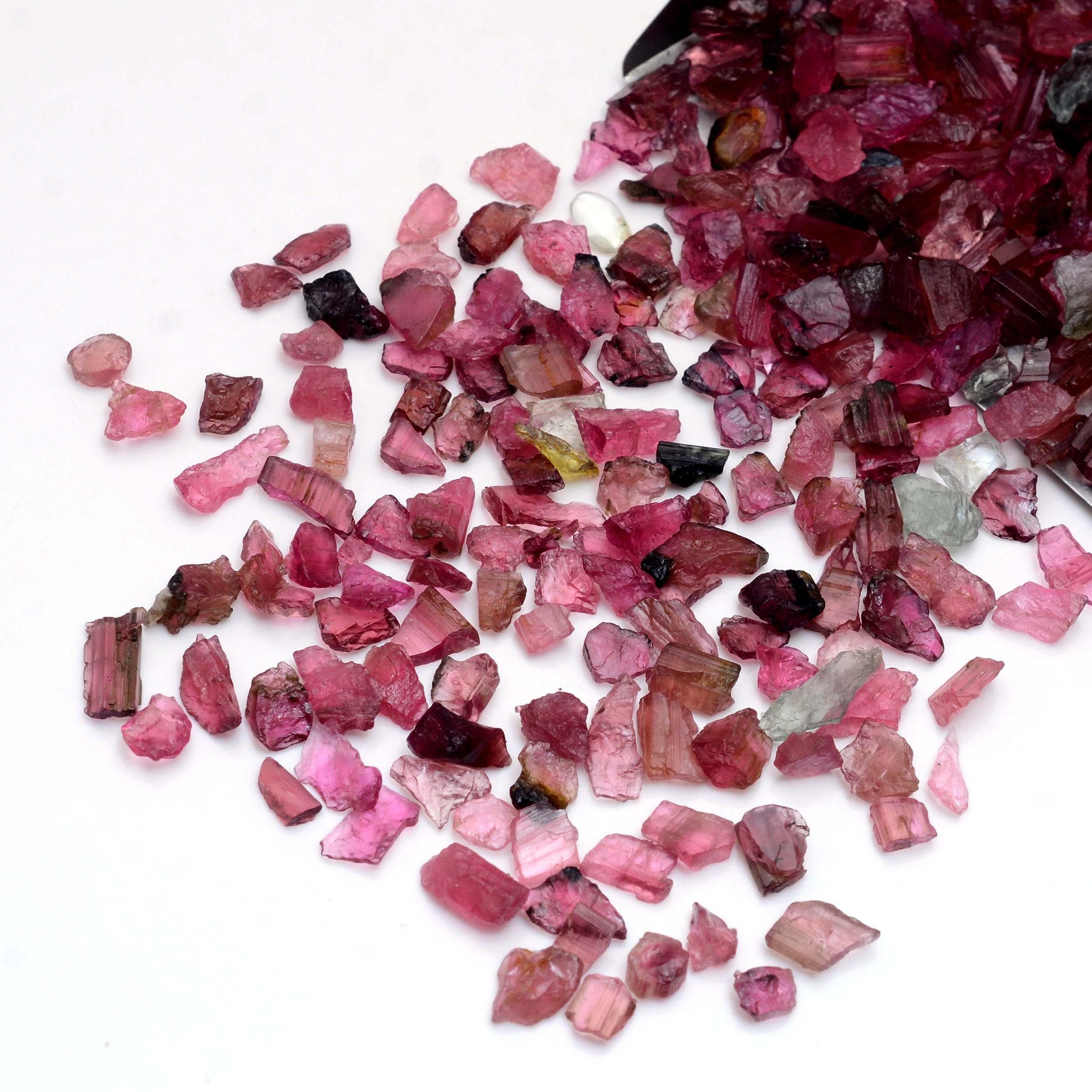Raw Pink Tourmaline Gemstones