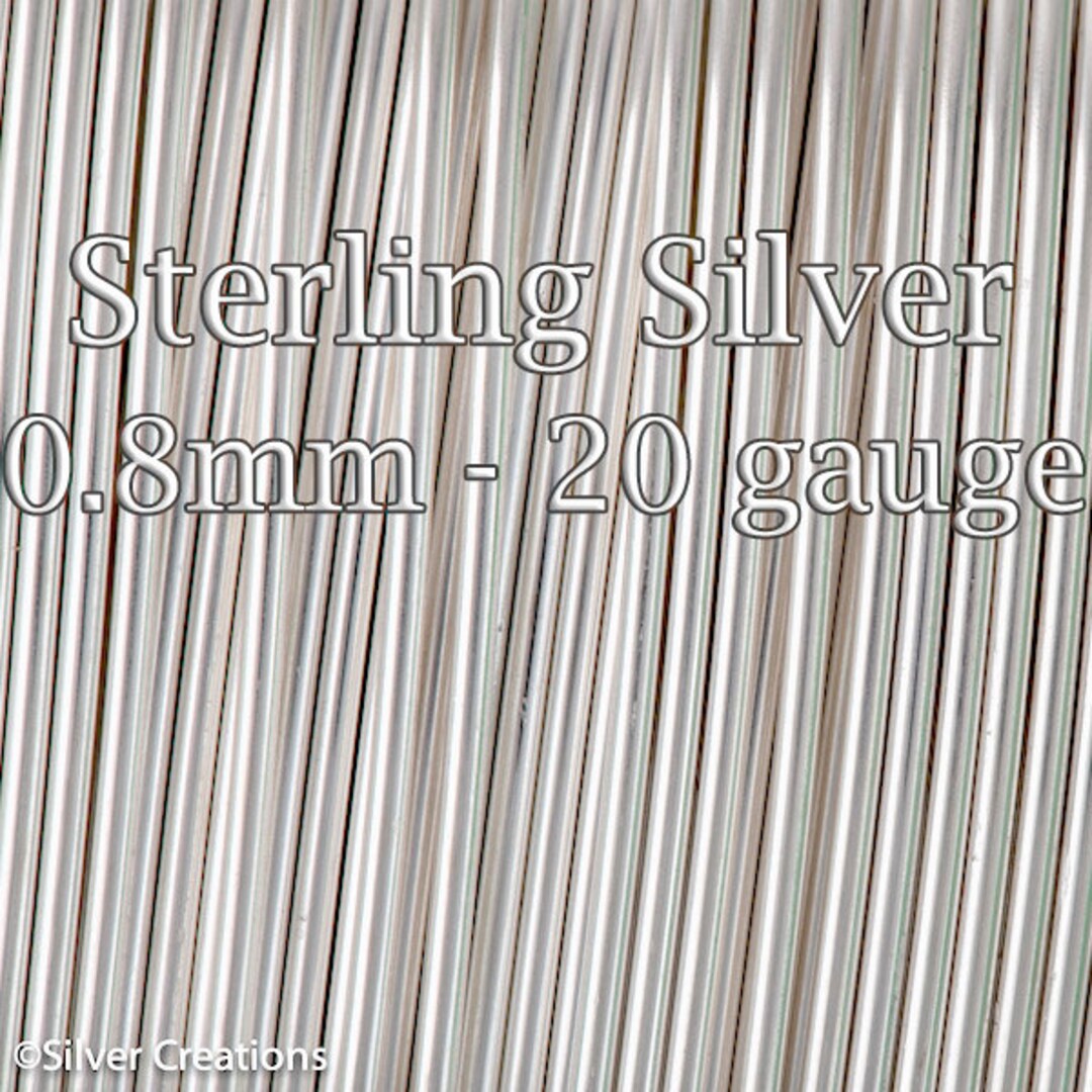 Sterling Silver Wire Half Hard 20ga Bulk , 1 3 10 20 30 50 Feet 20%OFF ...