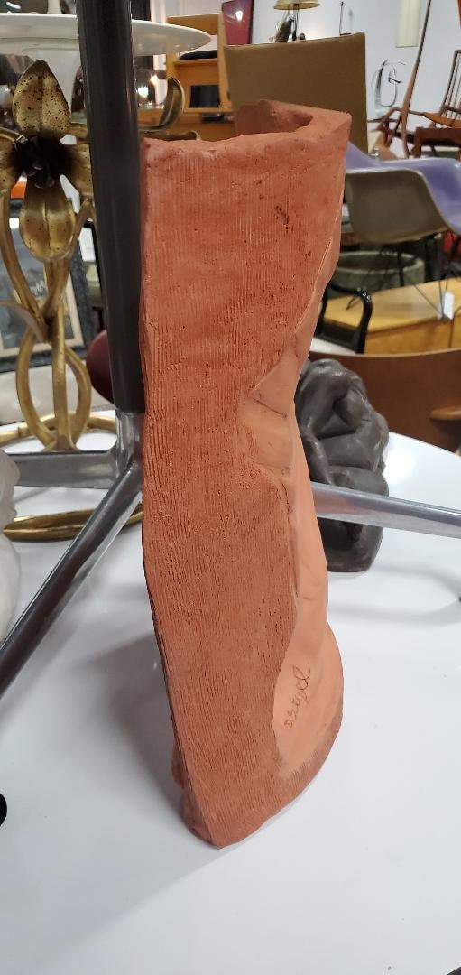 DAVID SEGEL Sculpture Large Terracotta Double Sided Curved | Etsy