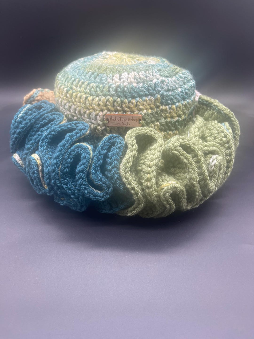 Voluminous Five-color Crochet Ruffle Beanie - Etsy