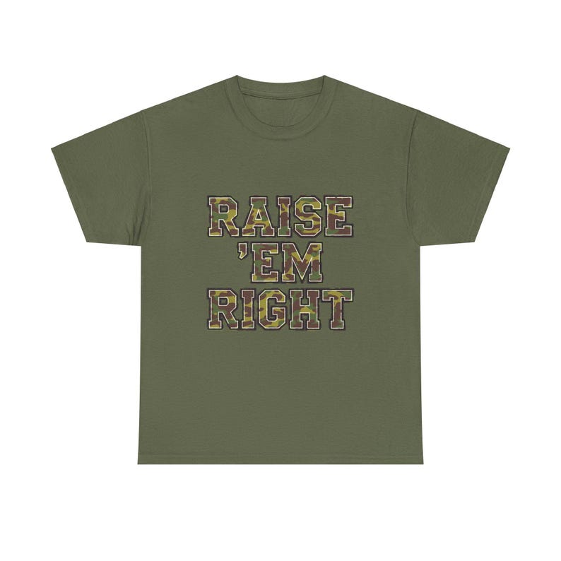 Raise Em Right Camo Hunt Shirt Kids the Hunt Southern Camo Tee Unisex ...