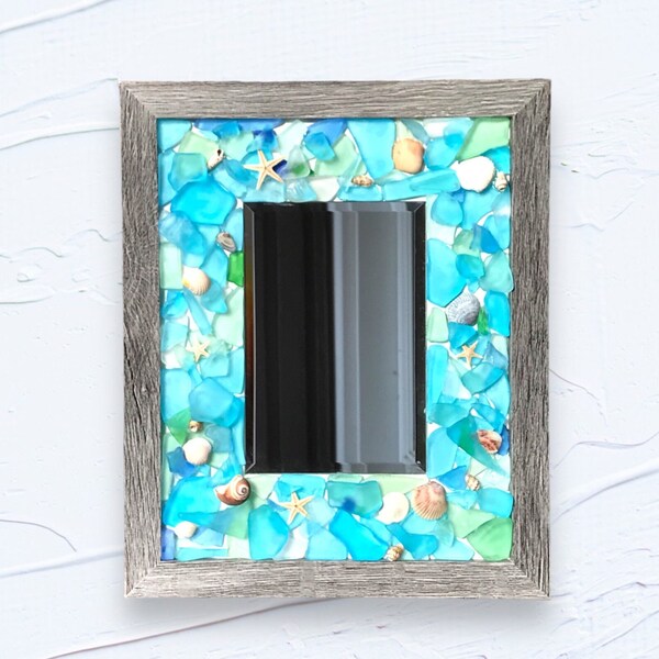Sea Glass Mirror - Etsy
