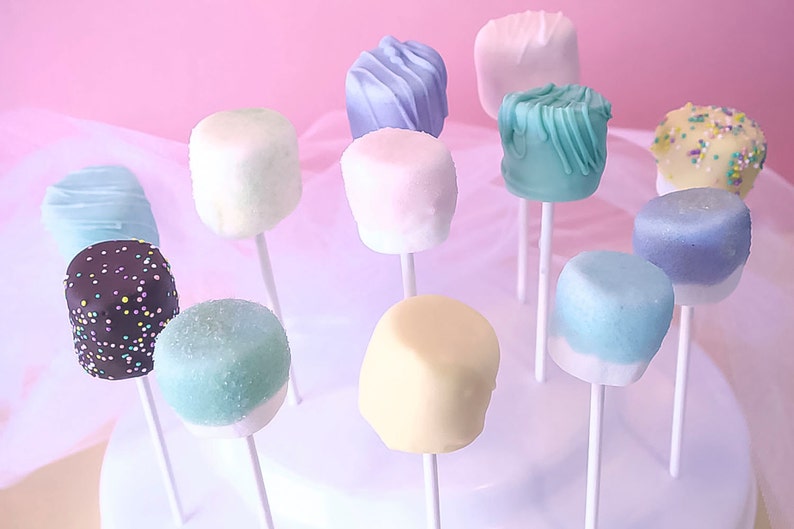 Spring Chocolate Dipped Marshmallow Pops - Pastel Chocolate ...