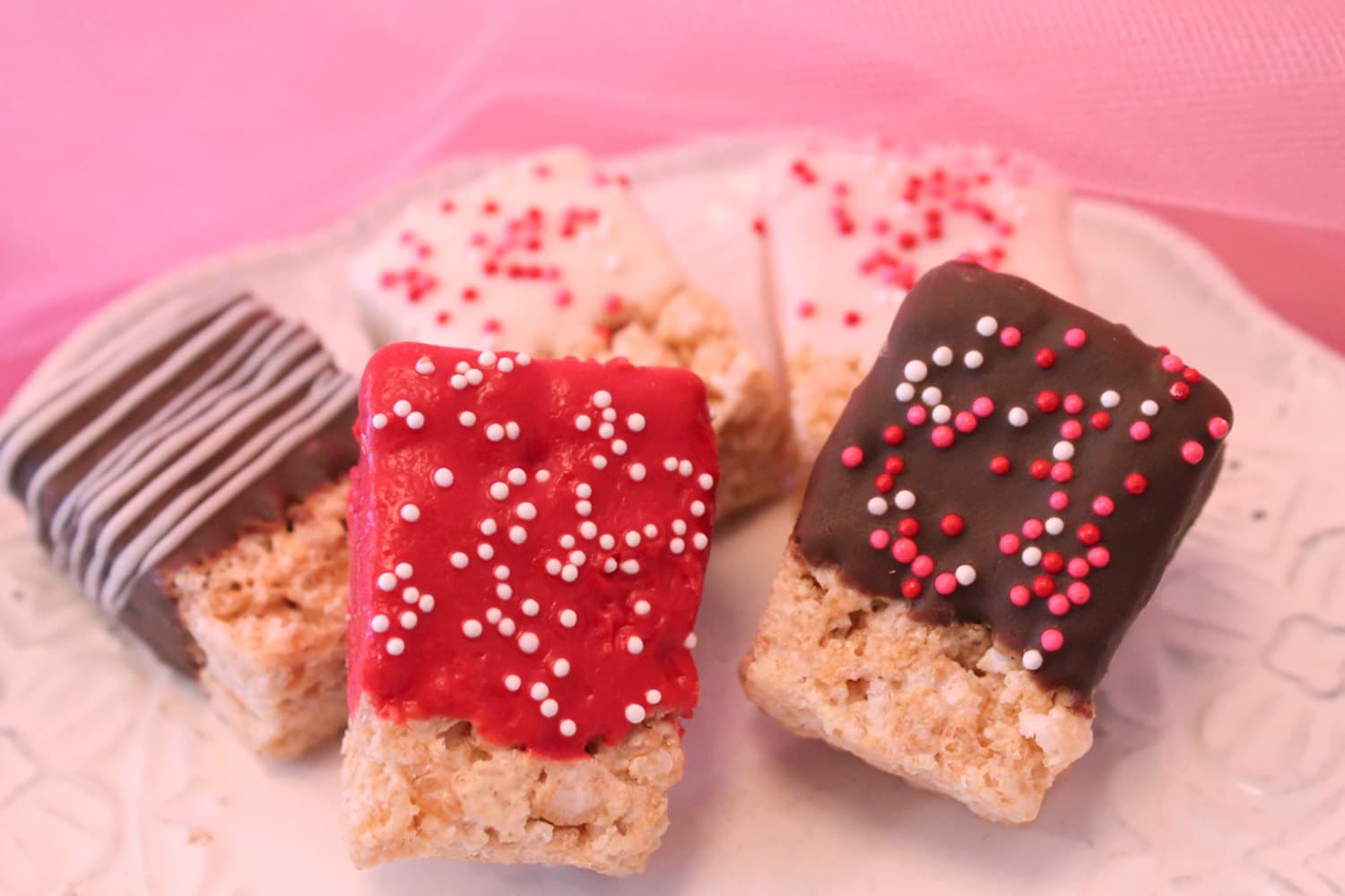 Valentine Chocolate Covered Mini Rice Krispie Treats 2 Dozen | Etsy