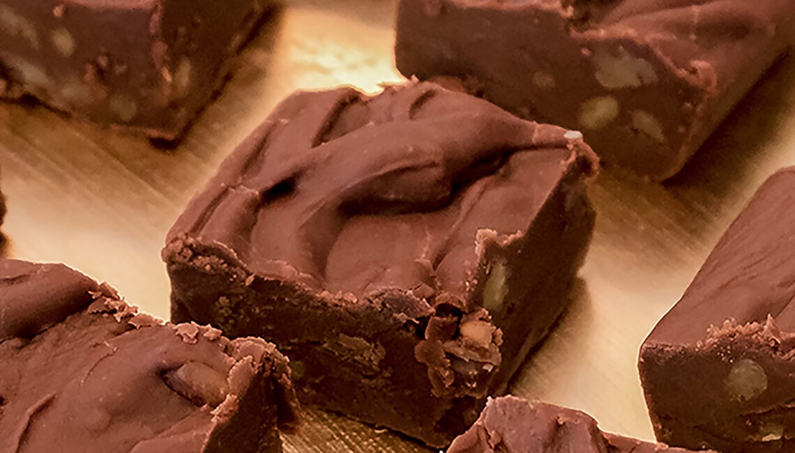 Pecan Chocolate Fudge Gourmet Chocolate Candy Bridal Shower - Etsy