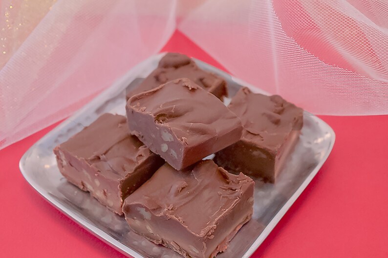 Pecan Chocolate Fudge Gourmet Chocolate Candy Bridal Shower - Etsy