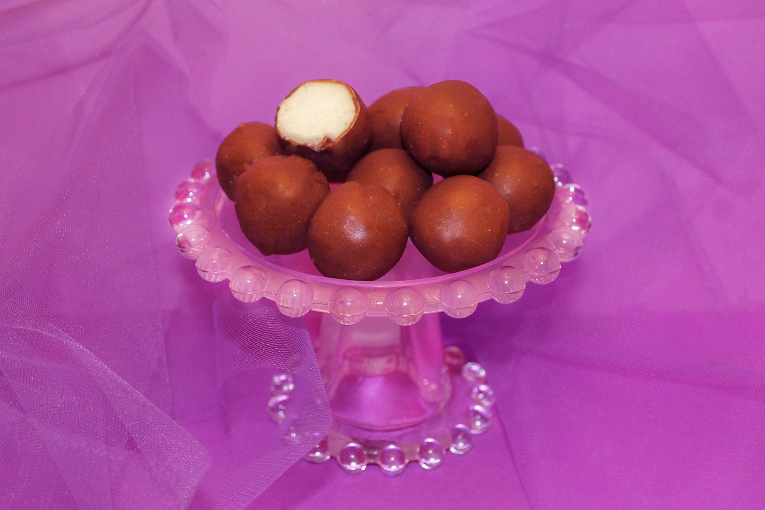 Chocolate Covered Coconut Ball Candy, Chocolate Dipped Candy, Gourmet ...