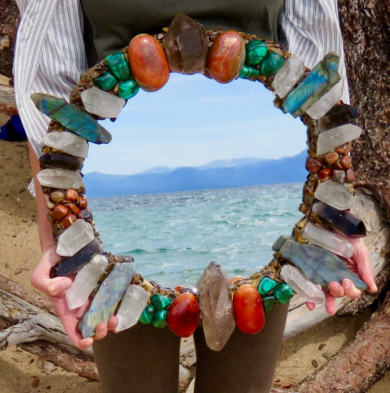 CUSTOM Large Crystal Mirror Made to Order - Etsy