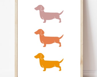 Wiener Dog Art | Etsy