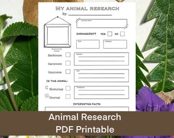 Printable Animal | Etsy