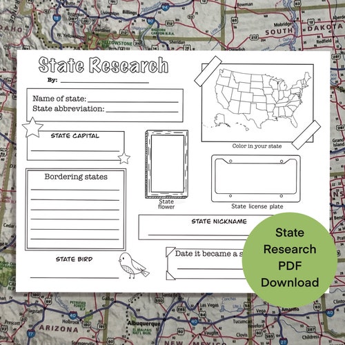 Country Research PDF Printable Worksheet Activity - Etsy