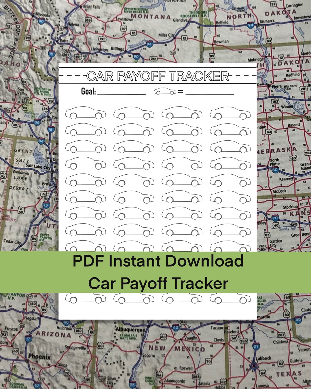 PDF Printable Car Payoff Tracker, Digital Download, Instant Download ...