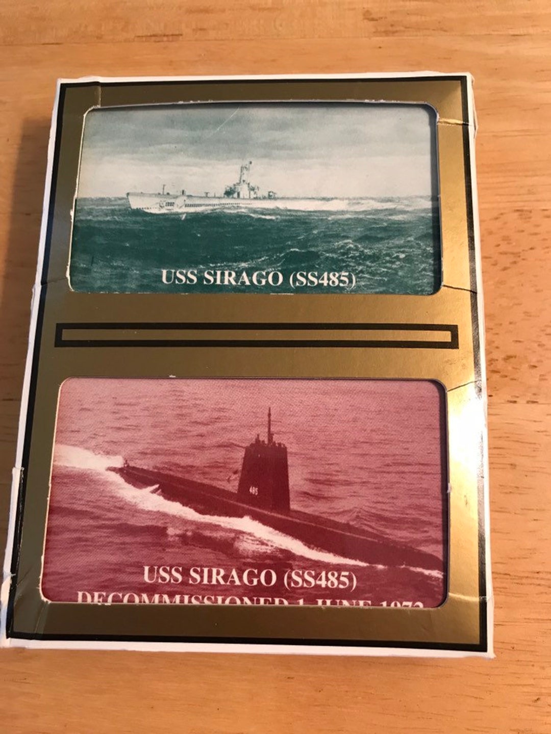 Vintage U S S Sirago Ship Playing Cards - Etsy