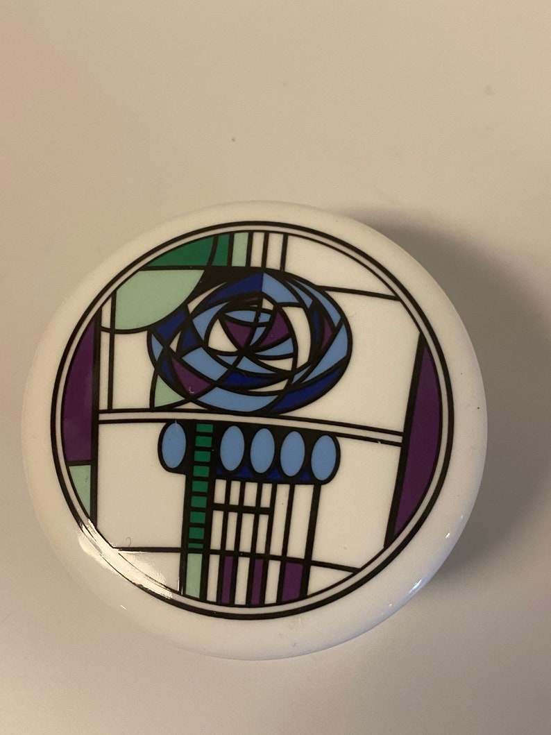 Vintage Renee Macintosh Art Deco Rose Porcelain Trinket Dish - Etsy