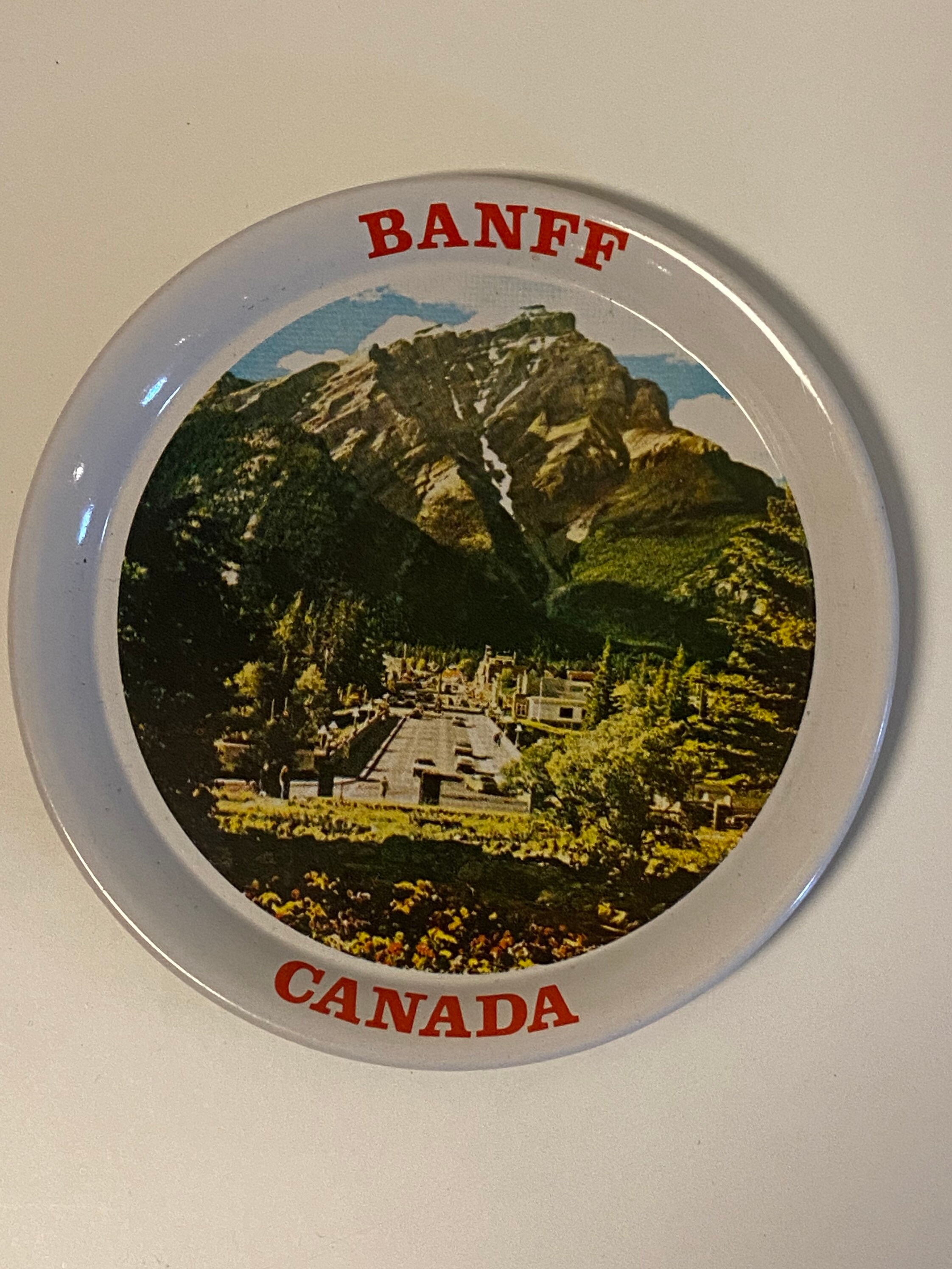 Vintage Set of 4 Banff Alberta Metal Souvenir Coasters - Etsy