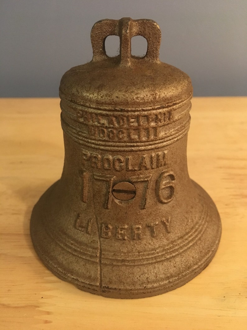 Vintage Liberty Bell Coin Bank - Etsy